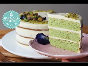 Ultimate Eggless 3 Layer Pistachio Cake