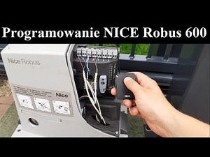 |NICE| How to program the Robus 600 drive | RBA3 | Guide PL
