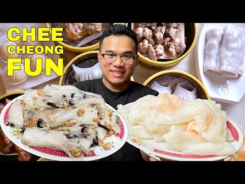 CHINESE DIM SUM - STEAMED SHRIMP RICE ROLLS RECIPE - CHEE CHEONG FUN