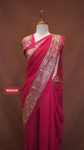 Odhanibysrn | ✨ Georgette Fabric | Elegant Border Work ✨ 🆔 Code: SR630 💰 Price: ₹890 📲 Order on WhatsApp: 6375765963 🏷 Brand: Odhani By SRN Premium... | Instagram