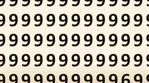 You have 20/20 vision if you can spot the odd number in this sequence of 9s
