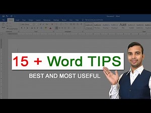 Learn Ms Word 15 most Important Topics in Ms Word Full Tutorial in one video