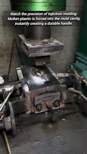 High-speed plastic injection molding creates perfect product handles.