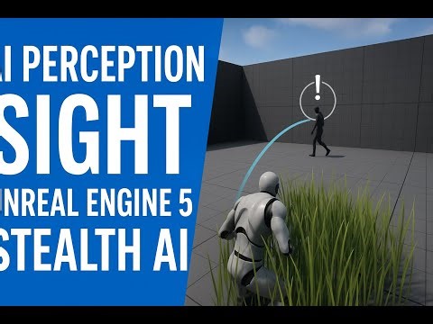 Unreal Engine Stealth AI Setup PART 02| Enemy Vision & Chase System with AIPerception