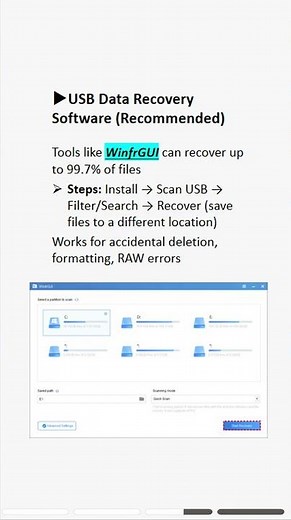 Recover lost USB files with simple and reliable methods #usb #recovery