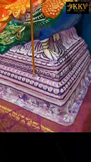 Refurbished more than 40 years old paper-mache Murugan statue. Thanks for choosing KKV ARTS to get repair and repaint this rare and beautiful Murugan statue.. | KKV ARTS