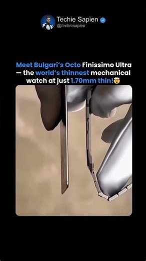 World’s Thinnest Mechanical Watch (1.70mm) 🤯⌚