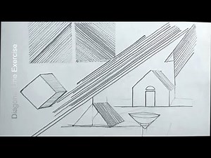 How to Draw Diagonal Line | Drawing Lesson No #04 | Bh Studio | Art Lesson 2020