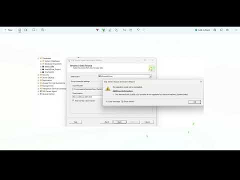 SQL Import Export Wizard Error | Excel Se SQL Server Data Import Ka Solution | In Hindi