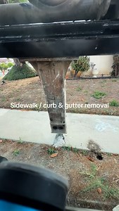 Residential Sidewalk Curb&Gutter removal from the other day 🔨 @gbhenterprises #bluecollar#heavyequipment #operator #construction #skidsteer #concrete#laborday | Noah Leslie