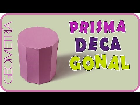 Como hacer un prisma decagonal. / Decagonal prism
