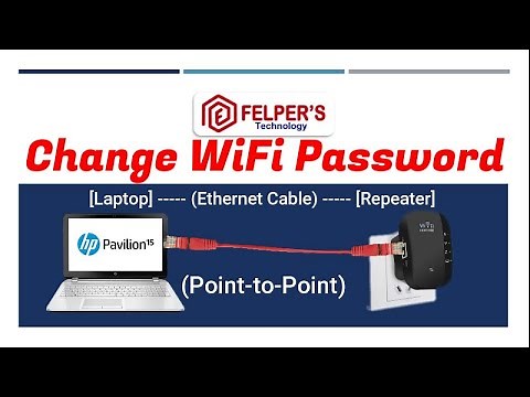 How to Change the Password on a WiFi Repeater | Direct RJ45 Connection
