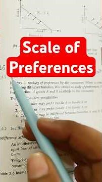 Scale of Preferences #yt #economics #trending #microeconomics #macroeconomics #education #ugcnet