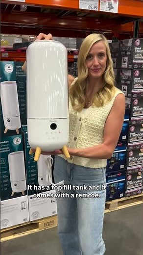 This warm/cool mist humidifier at Costco is perfect for the cooler weather! #costco #costcofinds