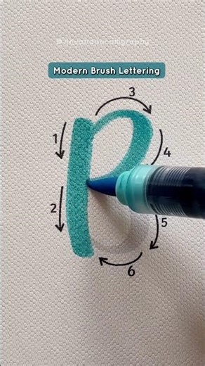 Modern Brush Lettering - Letter B Tutorial for Beginners #nhuandaocalligraphy #modernbrushlettering