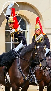 The Secret Command: It's Not a Slap! ❤️🇬🇧 #HorseGuards #TheBluesAndRoyals I filmed this FB Reel today at 2 PM during the Changing of the Guard when I visited the Majestic King's Guard at Horse Guards in #London and I'm posting it for educational purposes. | At Horse Guards