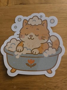 Bubble Purrfections Holographic Vinyl Sticker - Etsy