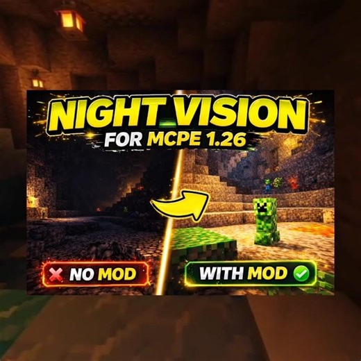 How to download night vision mod in Minecraft 🤯 #shorts #minecraft #gaming #mod #gamerboizofficial1