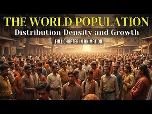 The World Population Distribution Density and Growth class 12 geography Chapter 2 by animation