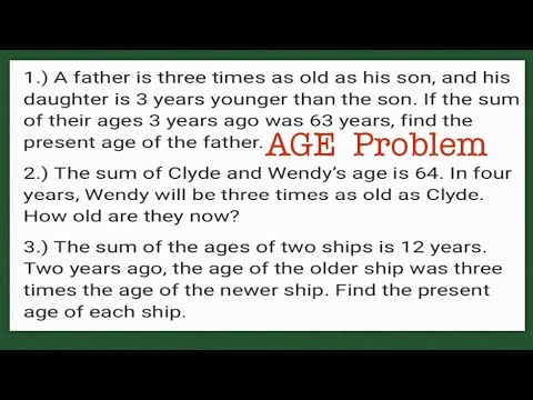 AGE Problems: How old are they now?