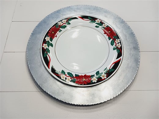 Hammered Aluminum Charger Plate - Handmade India– Wedding Table Decor - Etsy