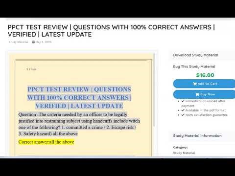 PPCT TEST REVIEW