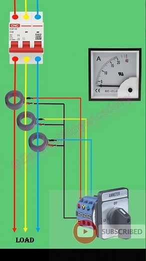 How to Connect Current Transformer (C.T) with Ammeter and Selector Switch #electrical
