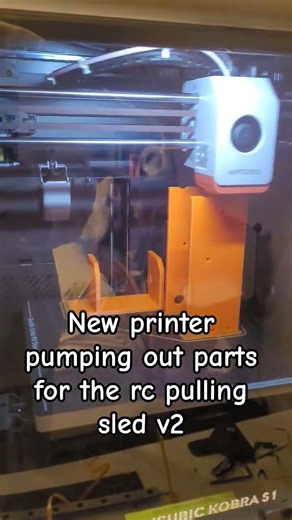 New 3D Printer! V2 Pull Sled Prototype Coming Soon! #anycubic #3dprinting #design #alwayscreative