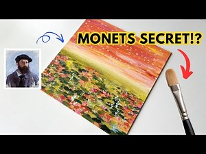 I tried MIXING Monet’s style and abstract art.. | how to Abstract Impressionism painting tutorial