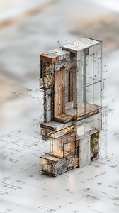 3.4K views · 907 reactions | ...Layers of concrete, timber, and glass — a dialogue between decay and design. Every detail tells a story... Follow us for more architecture: @esoarch •Turn on Post Notifications. •Tag us #ESoArch #Architecture #esoarch #construction #stylearchitect #photoshop | European School of Architecture | Facebook