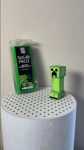 Creeper Minecraft Cake Topper Tutorial