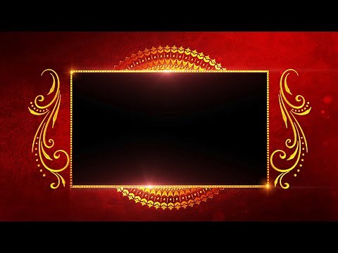 # Wedding Frame | Green Screen Gold Frame | Full Hd | Free Download |