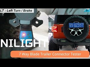 7 Way Blade Trailer Connector Tester