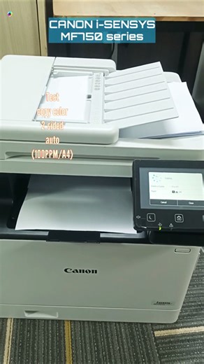 Test 100PPM automatic 2-sided copy - Canon MF750 Series printer #shorts