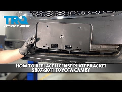 How to Replace License Plate Bracket 2007-2011 Toyota Camry