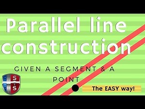 How to construct a parallel line through a point