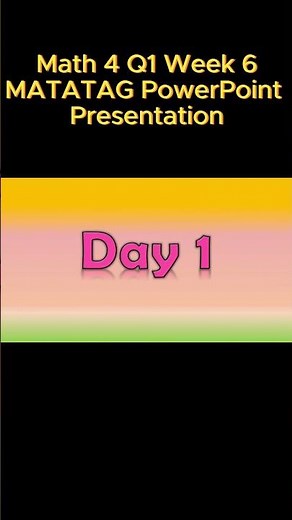 Math 4 Q1 Week 6 MATATAG PowerPoint Presentation #matatagcurriculum #matatag #grade4