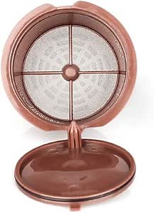 RECAPS Refillable Coffee Filter Pod for Nescafe Dolce Gusto Brewers Brown Update Version Rich Crema 1 Pcs