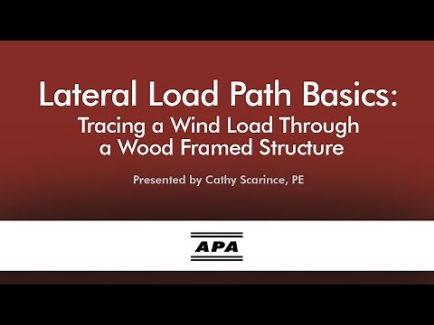 Lateral Load Path Basics: Tracing a wind load through a wood framed structure