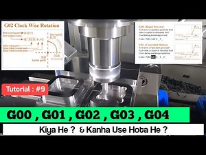 vmc g code & m code || Basic motion commands || explain G00 , G01 , G02 , G03 , G04 vmc tutorial