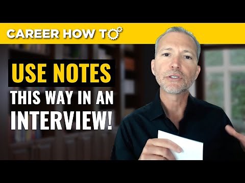 What You Need to Know About Using Notes in a Job Interview