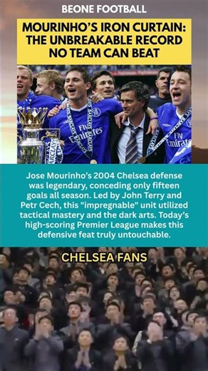 Jose Mourinho’s Iron Curtain: The Unbreakable Chelsea Defense! 🛡️ #shorts #ChelseaFC #PremierLeague