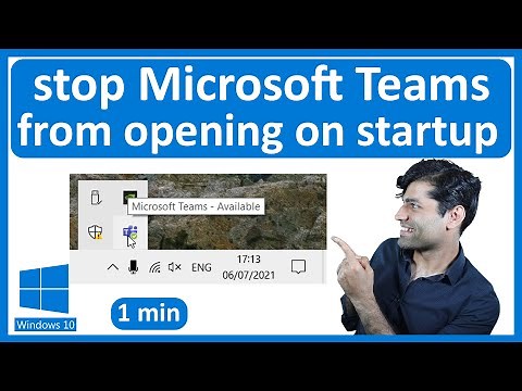 How to stop Microsoft Teams from opening on startup