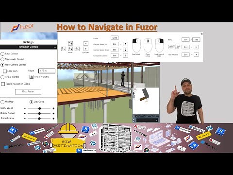 How to Navigate in Fuzor | Navigation Controls, ViewCube, MiniMap & Avatar Explained | BIM Tutorial