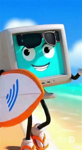 Why did the computer go to the beach? 💻🏖️😂 | Funny joke for kids #shorts