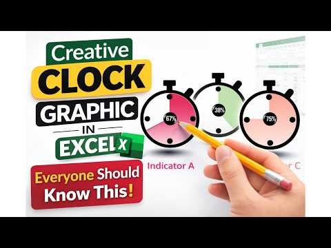 Creative Clock Graphic in Excel #002