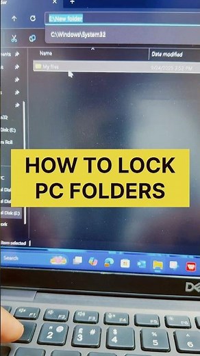 How to lock your PC folders! #pctipsandtricks #windows11 #shirts