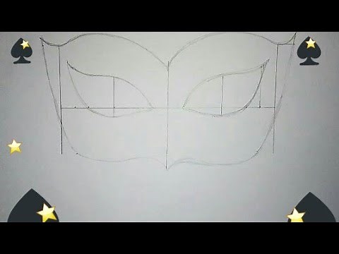 easy eye mask drawing tutorial 🌟♥🌟episode #1