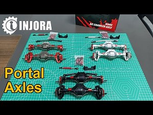Injora Metal Front & Rear Portal Axles Unboxing