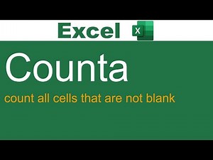 COUNTA function in Excel